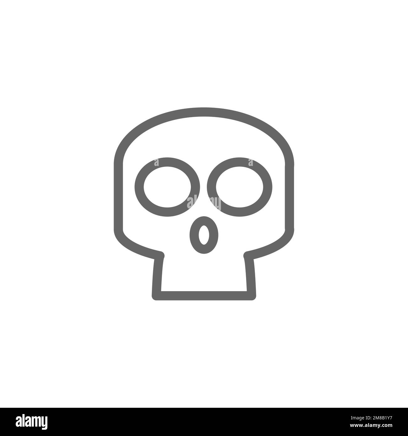 Skull icon, graphic resource template, vector illustration Stock Vector ...