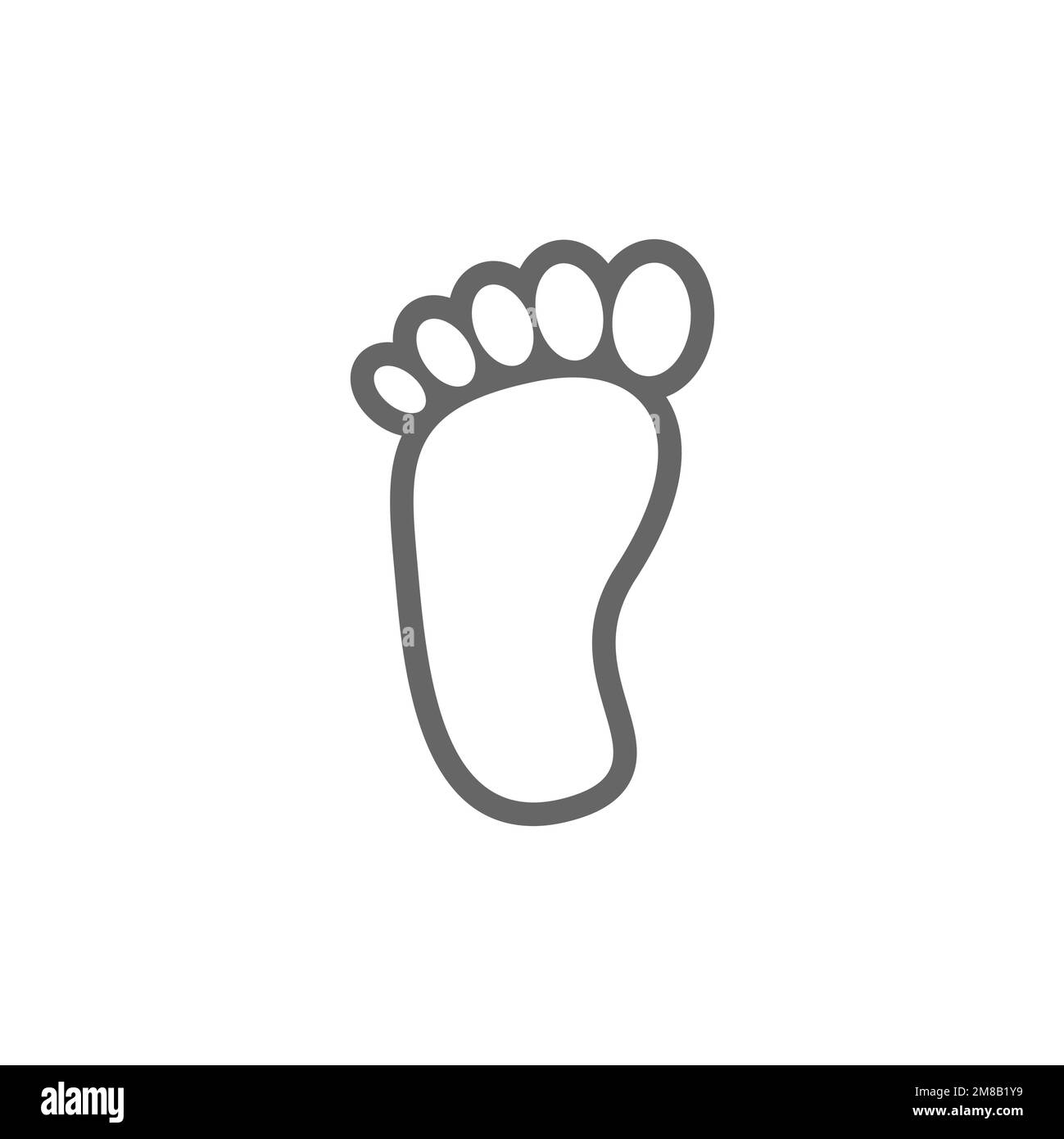 Footprint icon, graphic resource template, vector illustration Stock ...