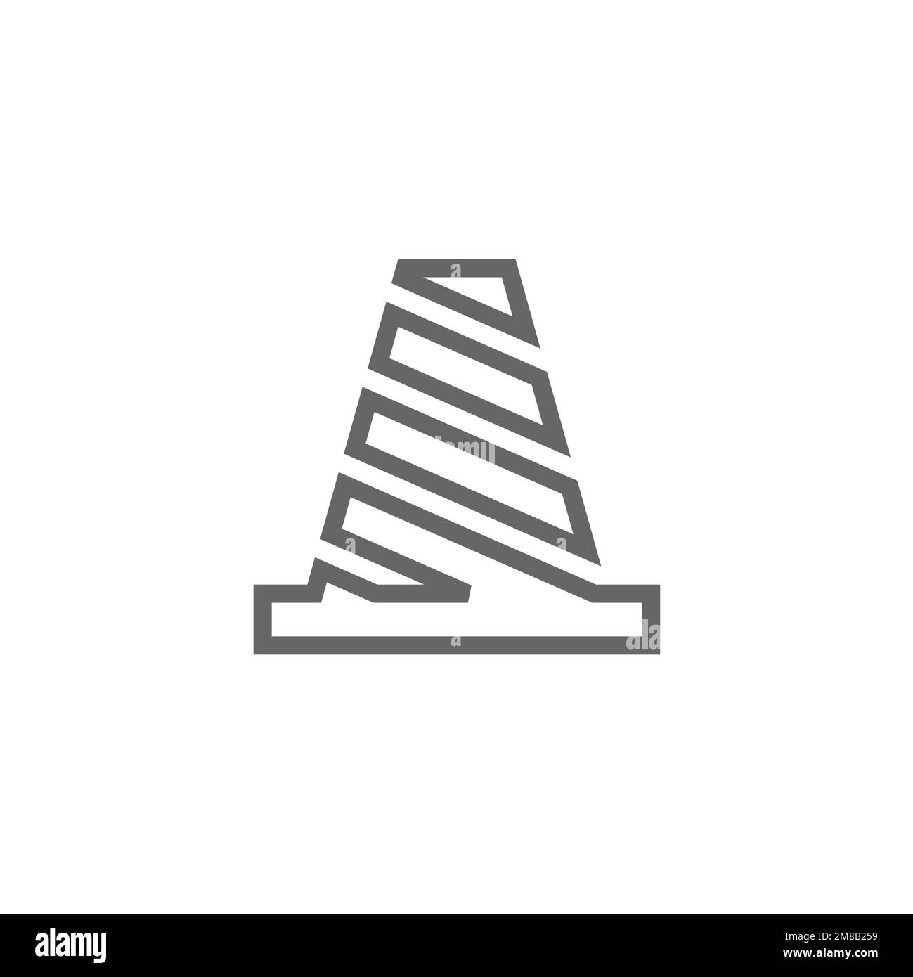 Traffic cone icon, roadblock logo graphic resource template, vector ...