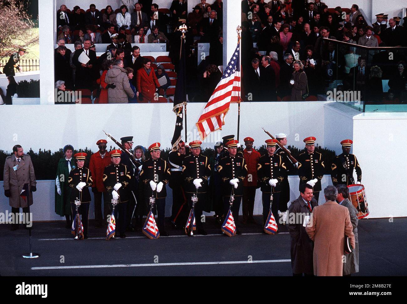 U.S. Army Herald Trumpets participate in the Inauguration Day parade ...