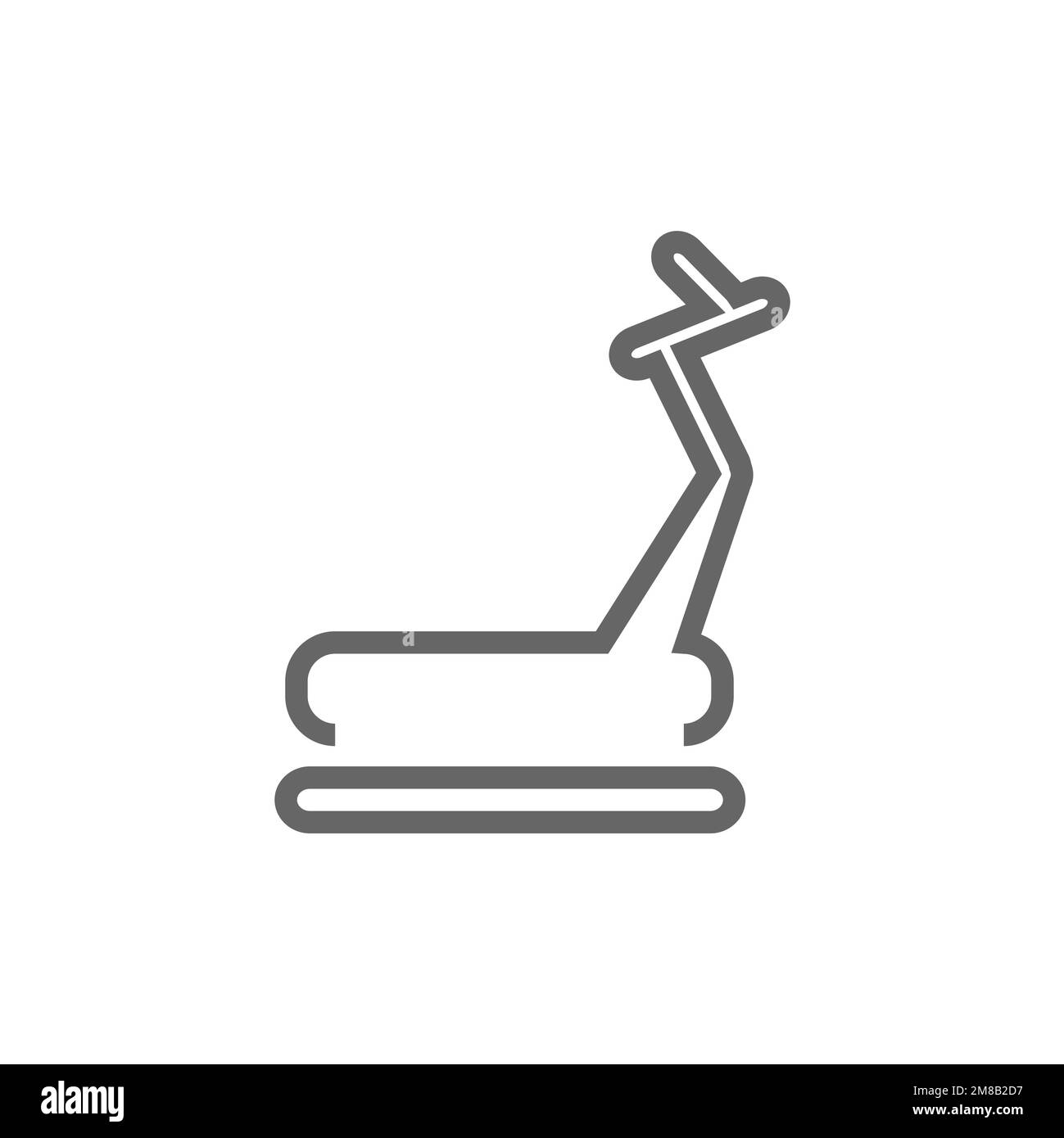 Gym treadmill icon, gym equipment graphic resource template, vector ...