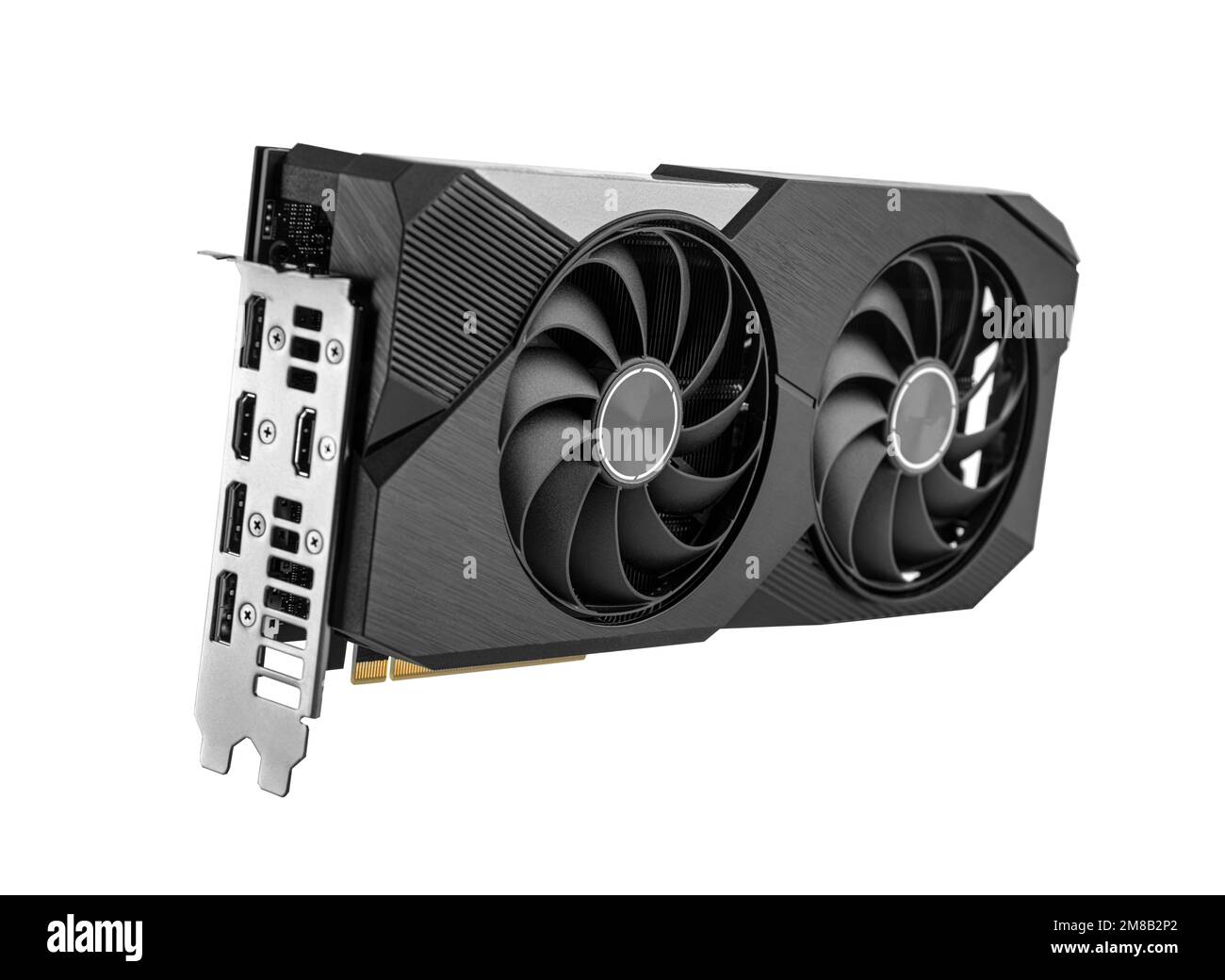 Graphic video card isolated on white background Stock Photo - Alamy