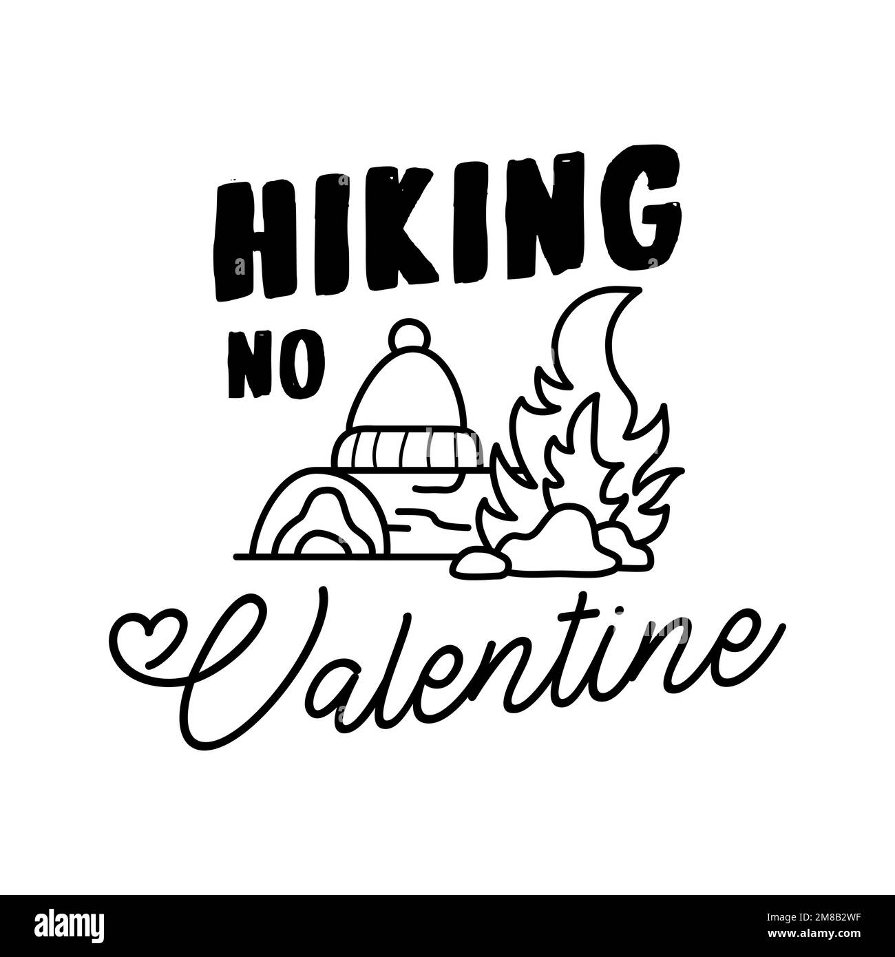 Anti Valentine day poster black badge design. Hand drawn lettering ...