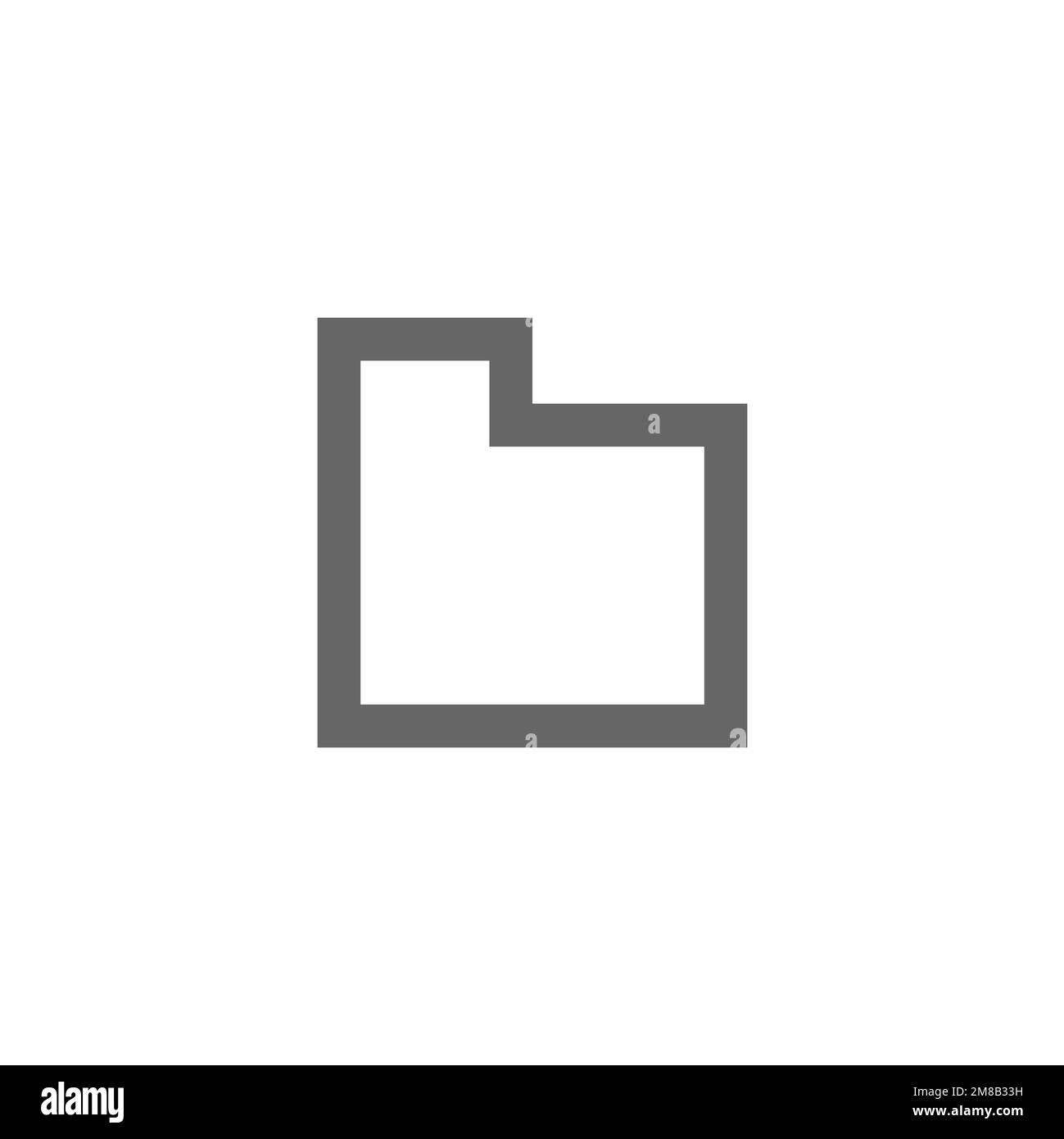 folder flat icon, graphic resource template, vector illustration Stock ...