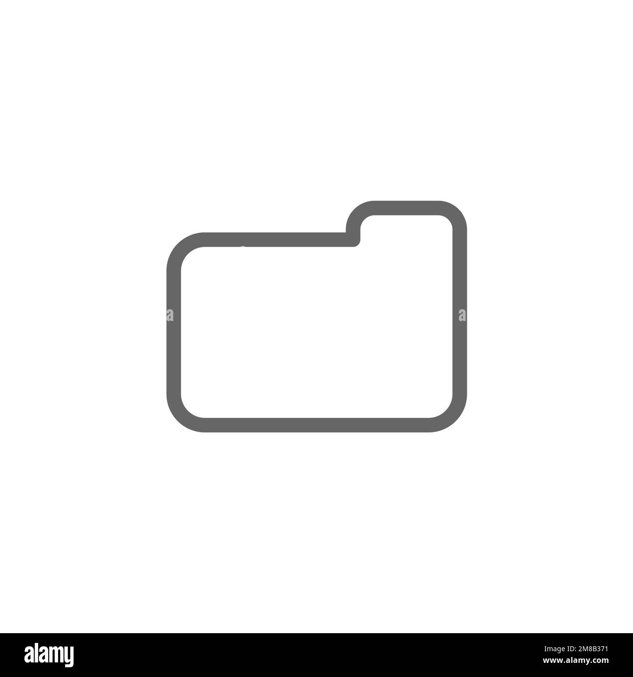 Folder icon in flat style, vector illustration Stock Vector Image & Art ...