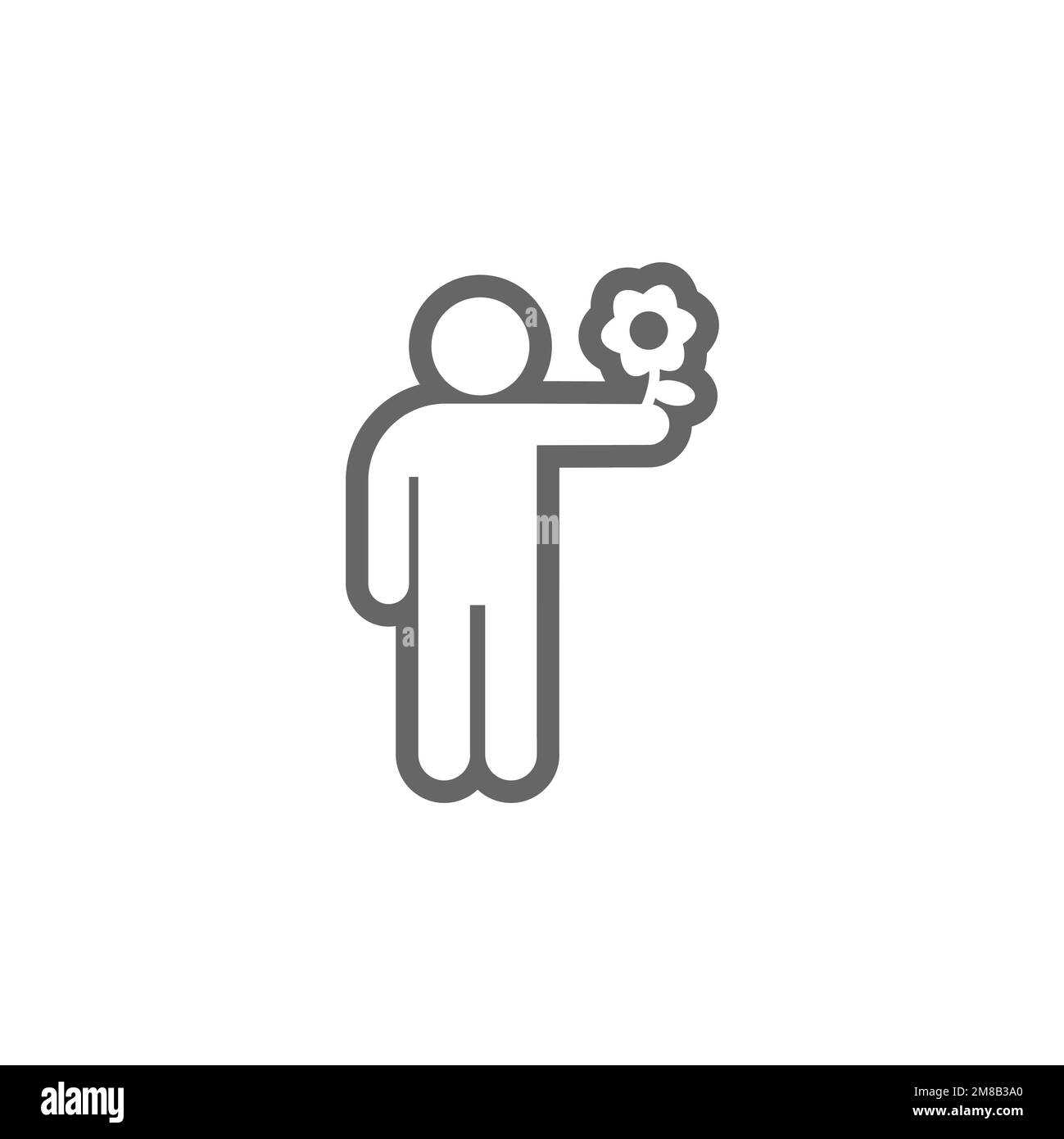 Vector illustration person send Black and White Stock Photos & Images ...