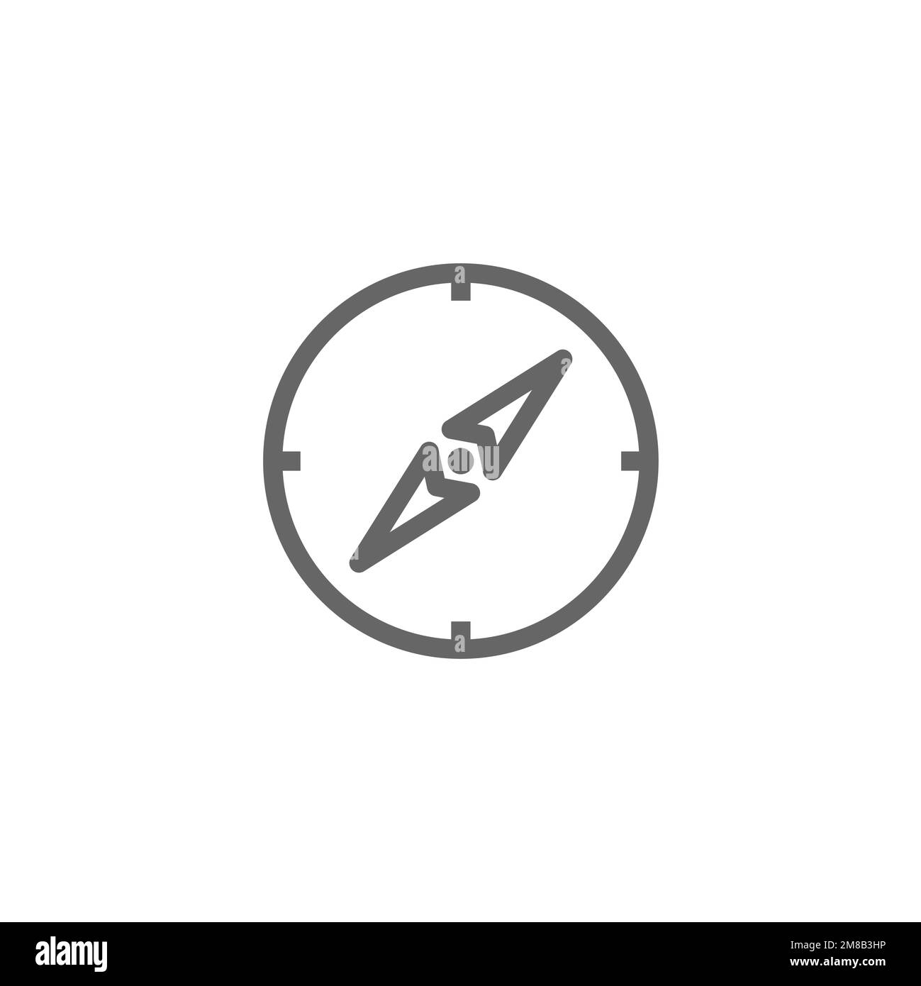 Navigation icon, compass graphic resource mockup, vector illustration ...