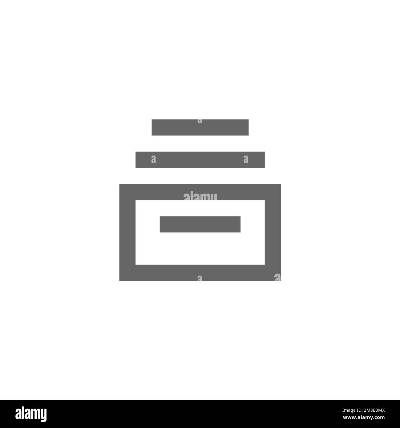 File archive flat icon, graphic resource template, vector illustration ...