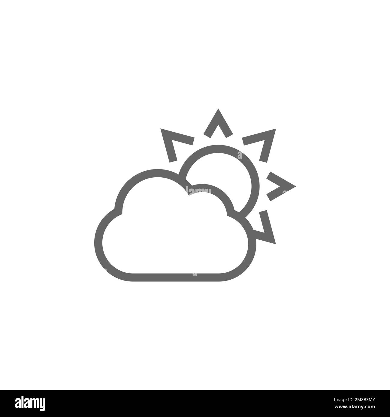 Sunny day icon, weather graphic resource mockup, vector illustration ...