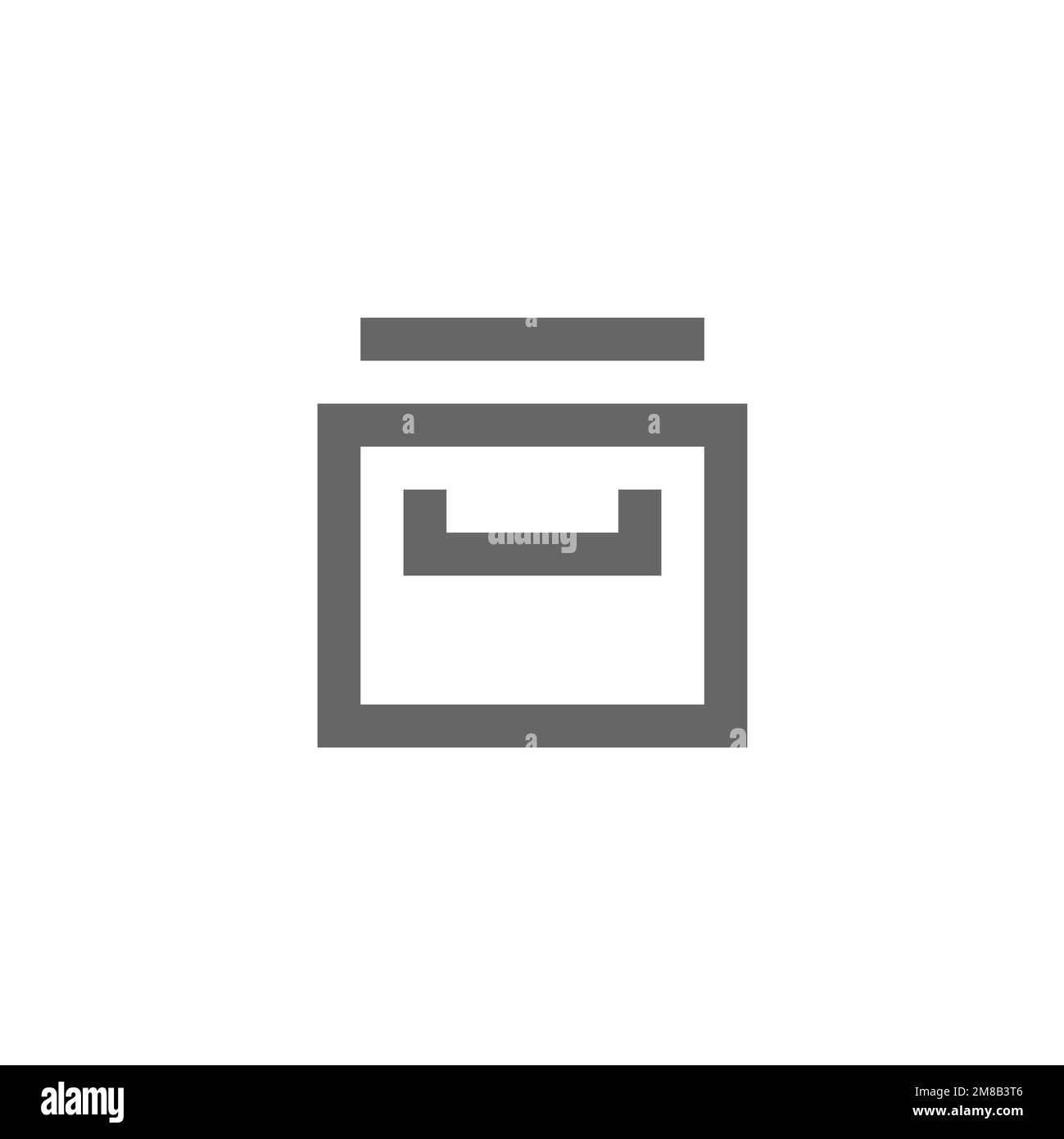 File archive flat icon, graphic resource template, vector illustration ...