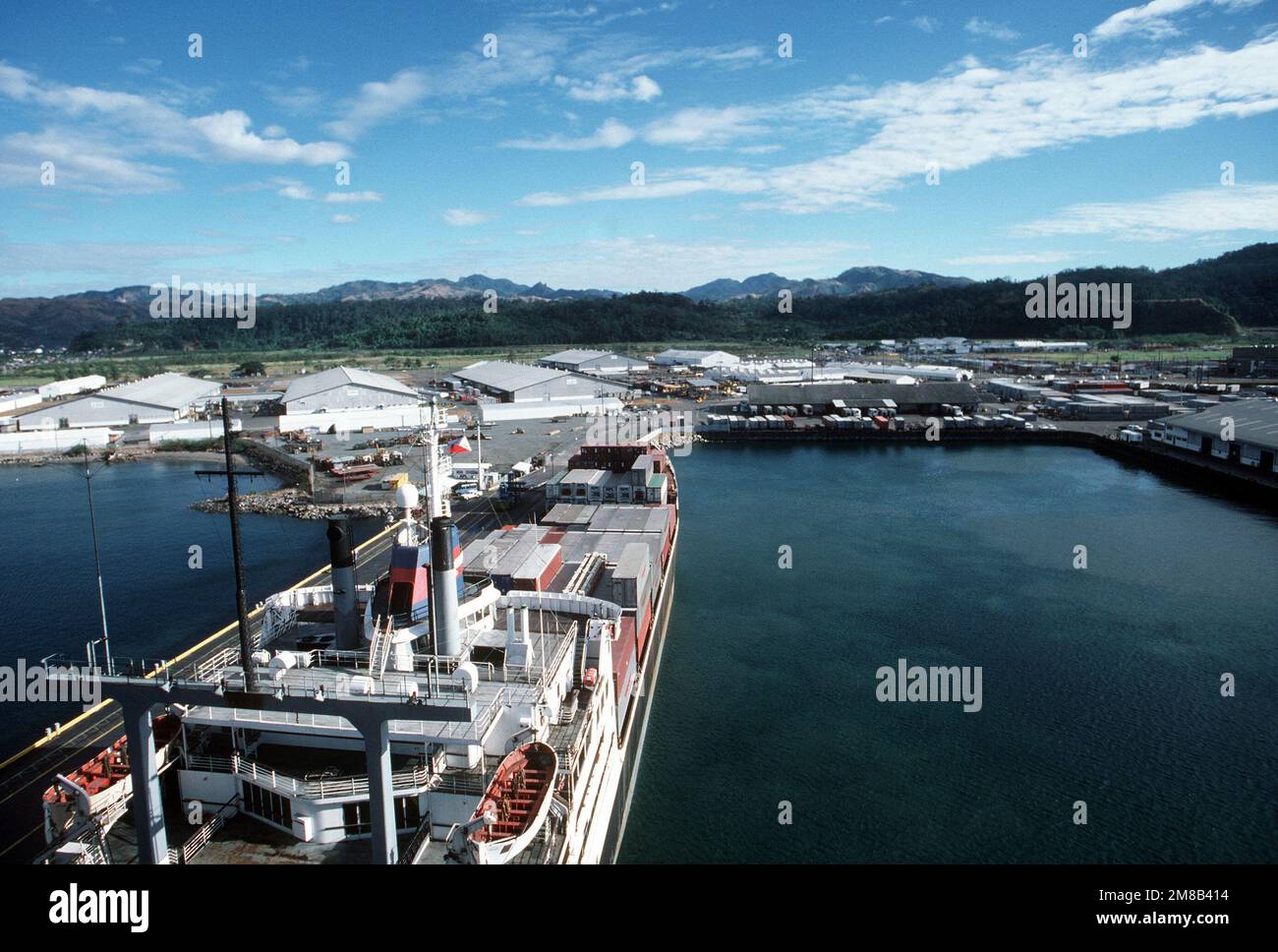 The Military Sealift Command-chartered container ship PRESIDENT TAFT at ...