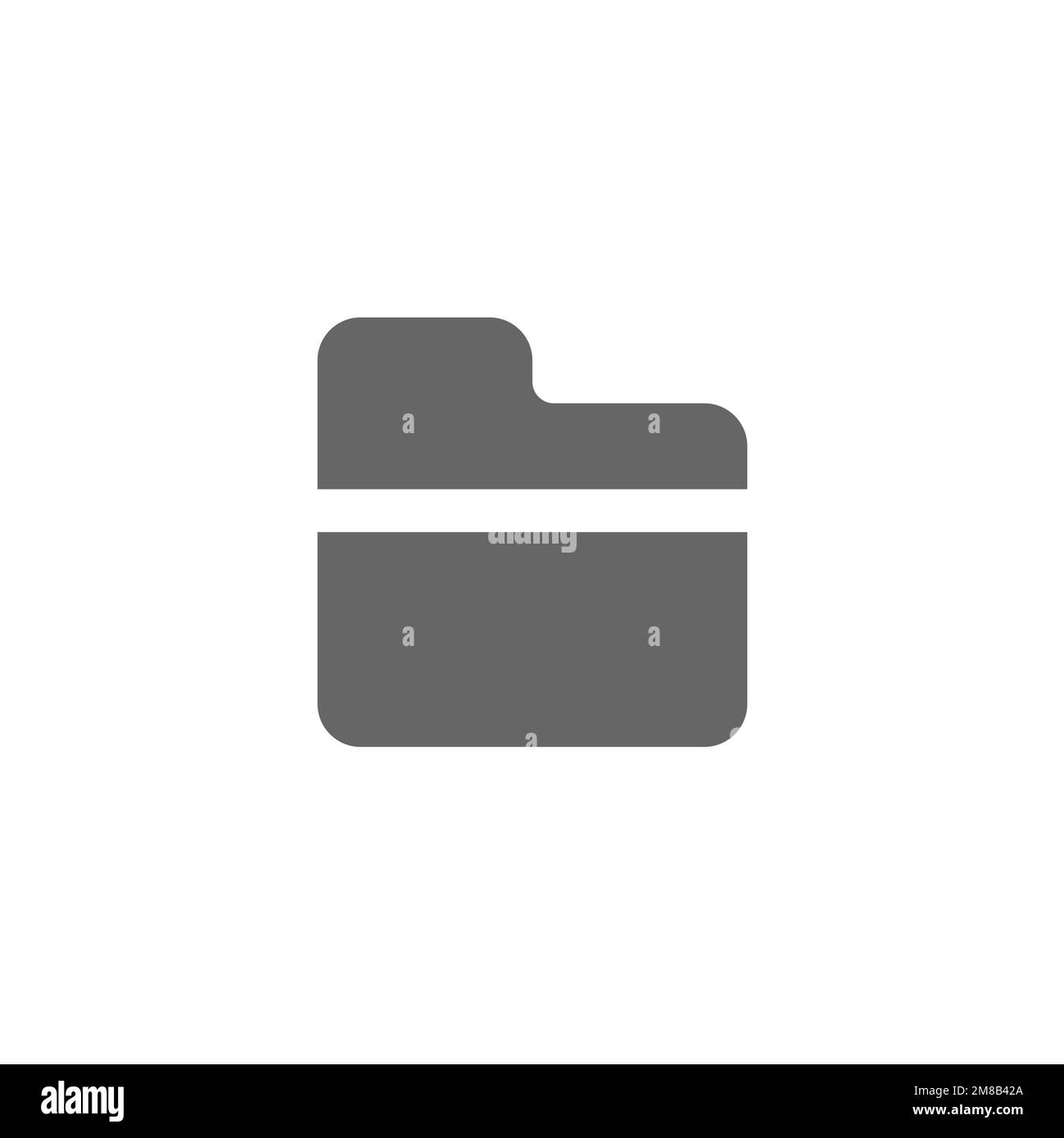 Folder flat icon, graphic resource template, vector illustration Stock ...