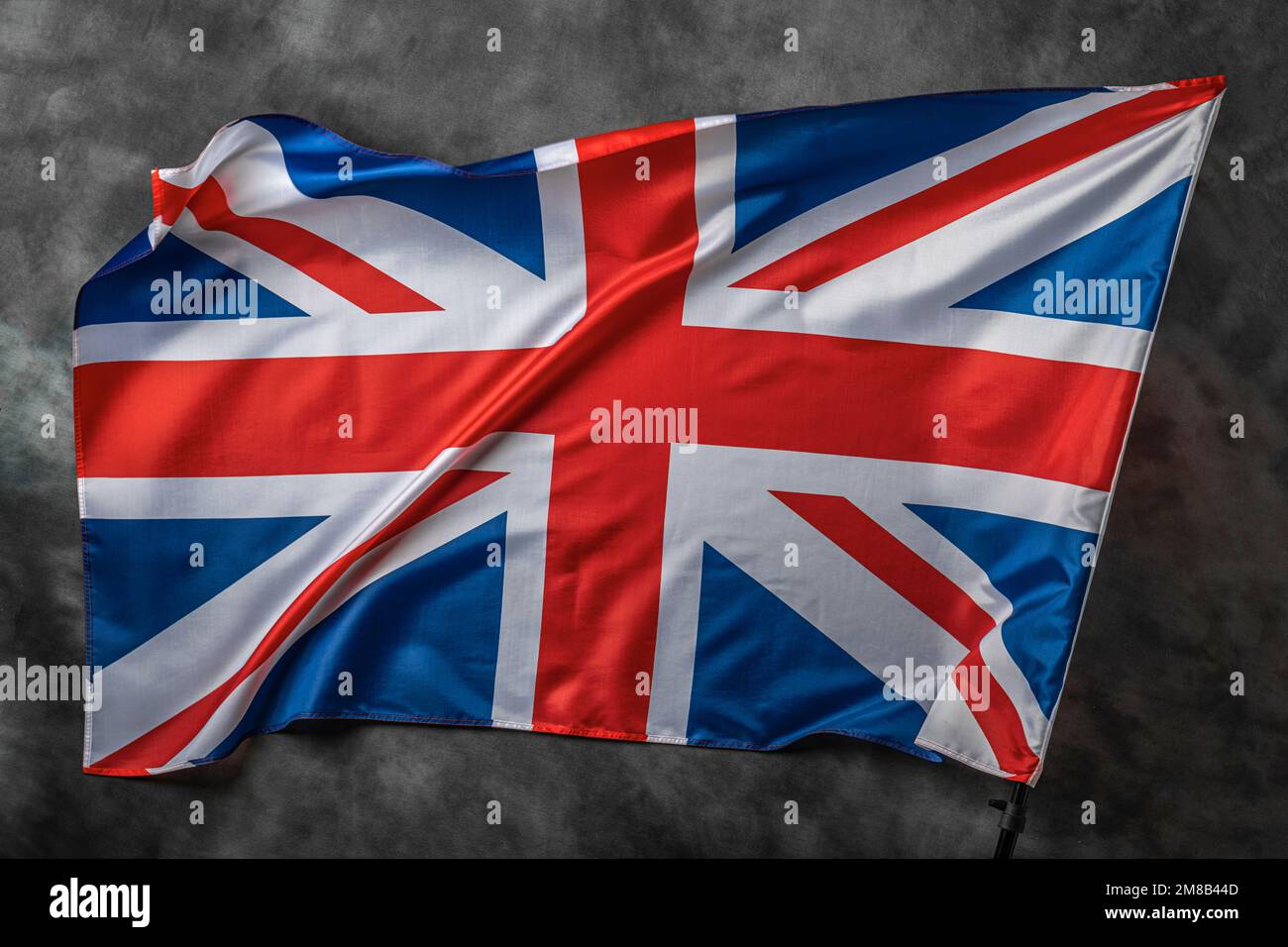 UK flag on a dark background Stock Photo - Alamy
