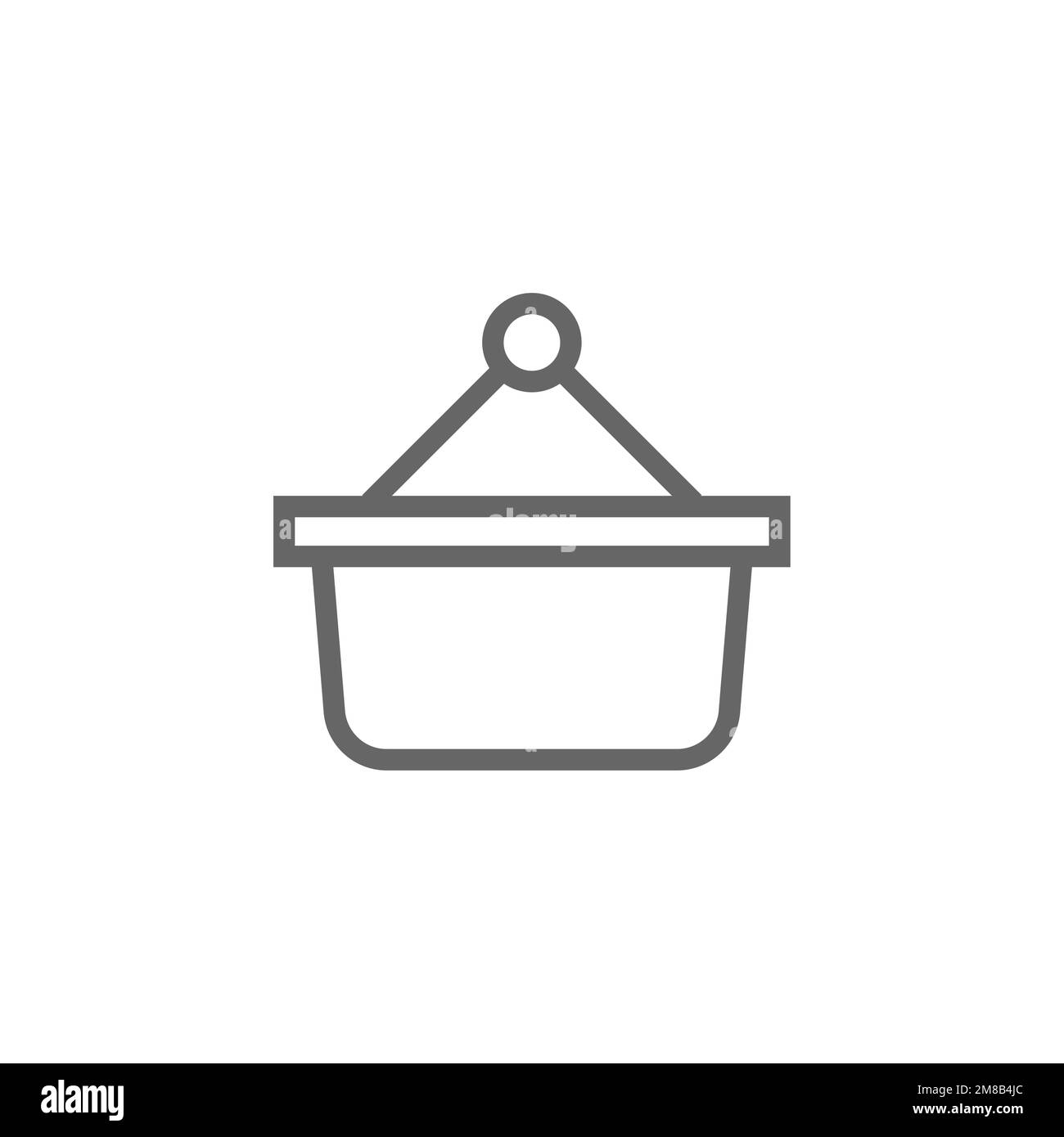 Shopping Basket Icon, Hanging Basket Graphic Resource Mockup, Vector ...