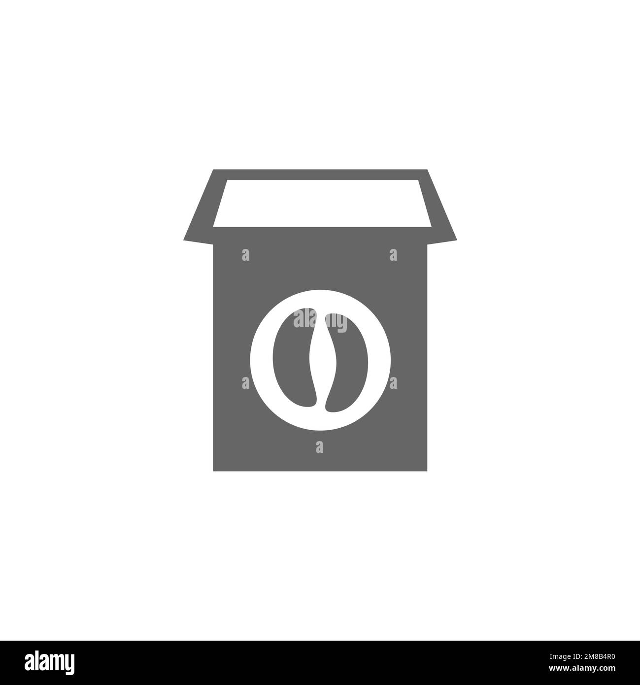 Coffee trash flat icon, graphic resource template, vector illustration ...
