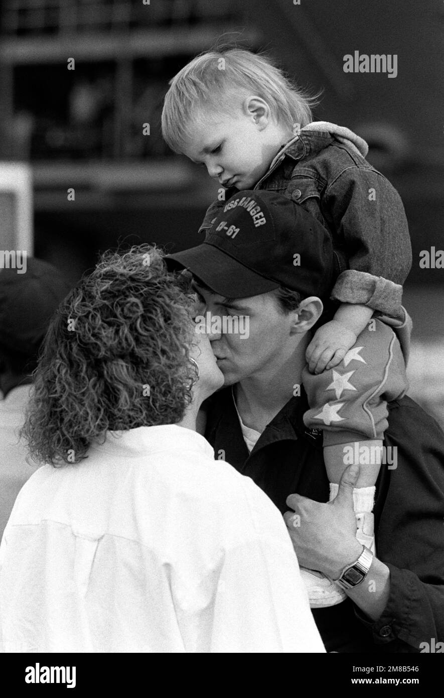 With young Brandon Hale sitting on his shoulders, Interior ...