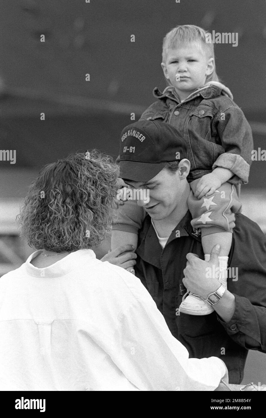 With young Brandon Hale sitting on his shoulders, Interior ...