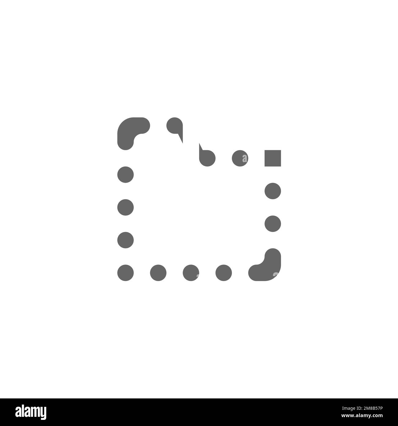 The dotted line selects the folder flat icon, graphic resource template ...