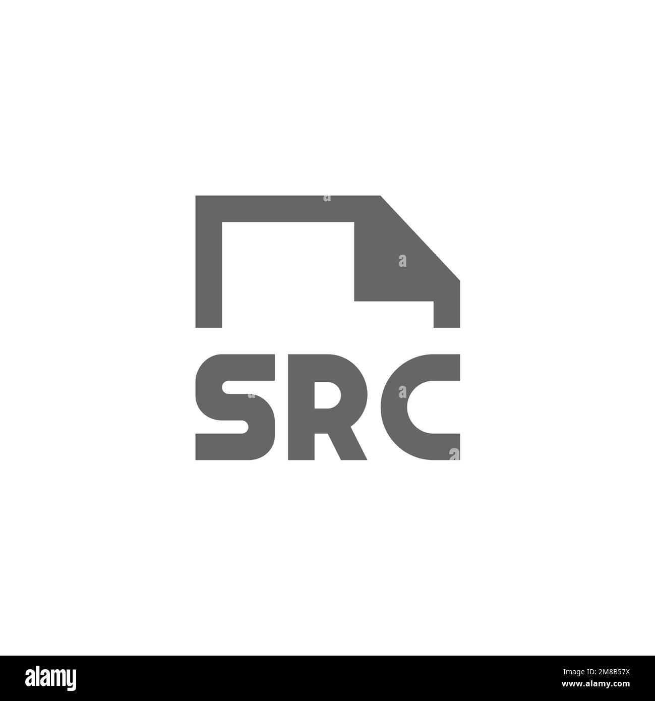 src file type flat icon, graphic resource template, vector illustration ...