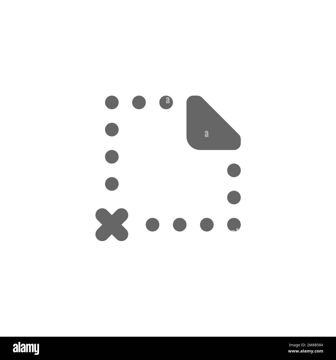 Error file selection flat icon, graphic resource template, vector ...