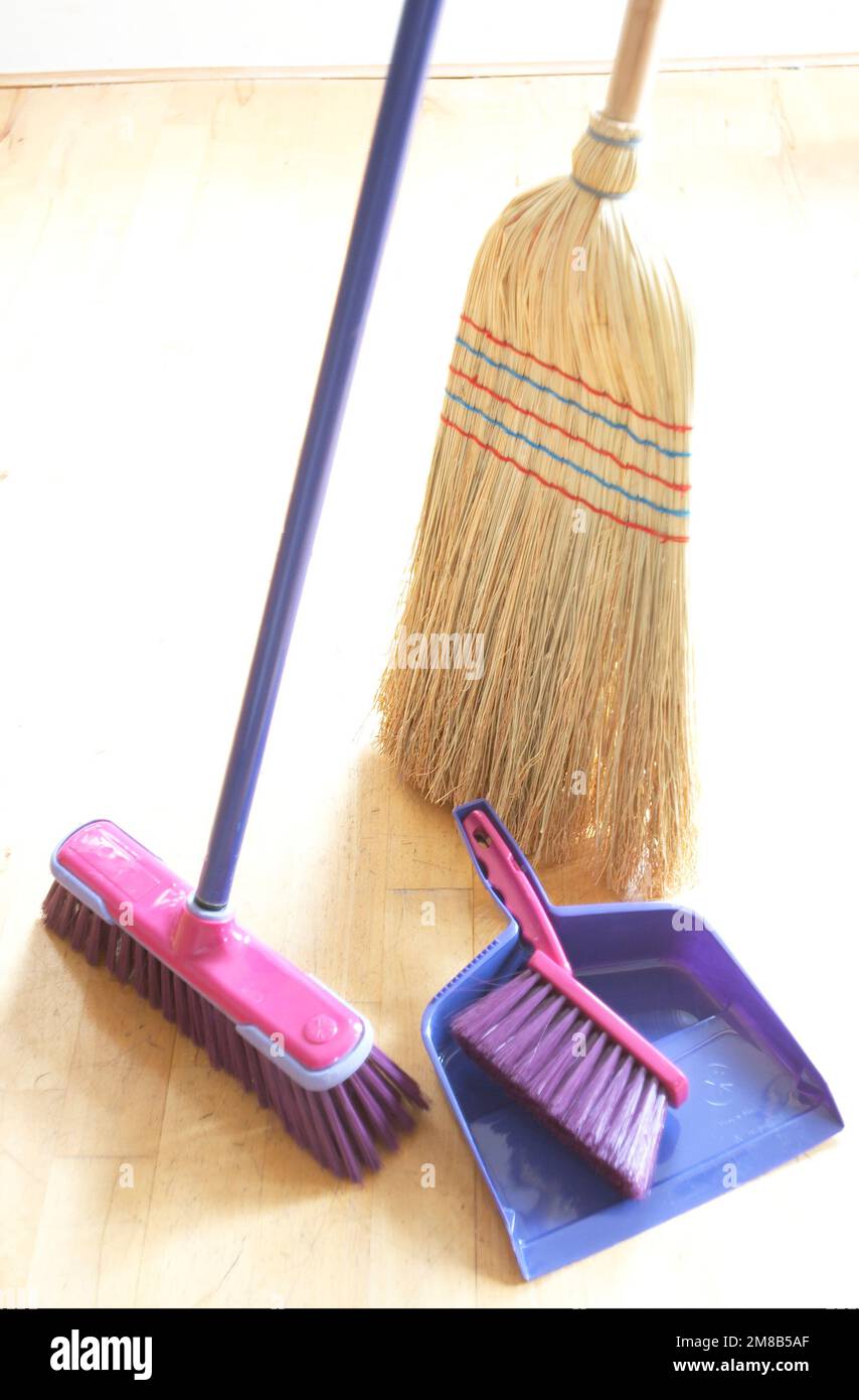 Two brooms hi-res stock photography and images - Alamy