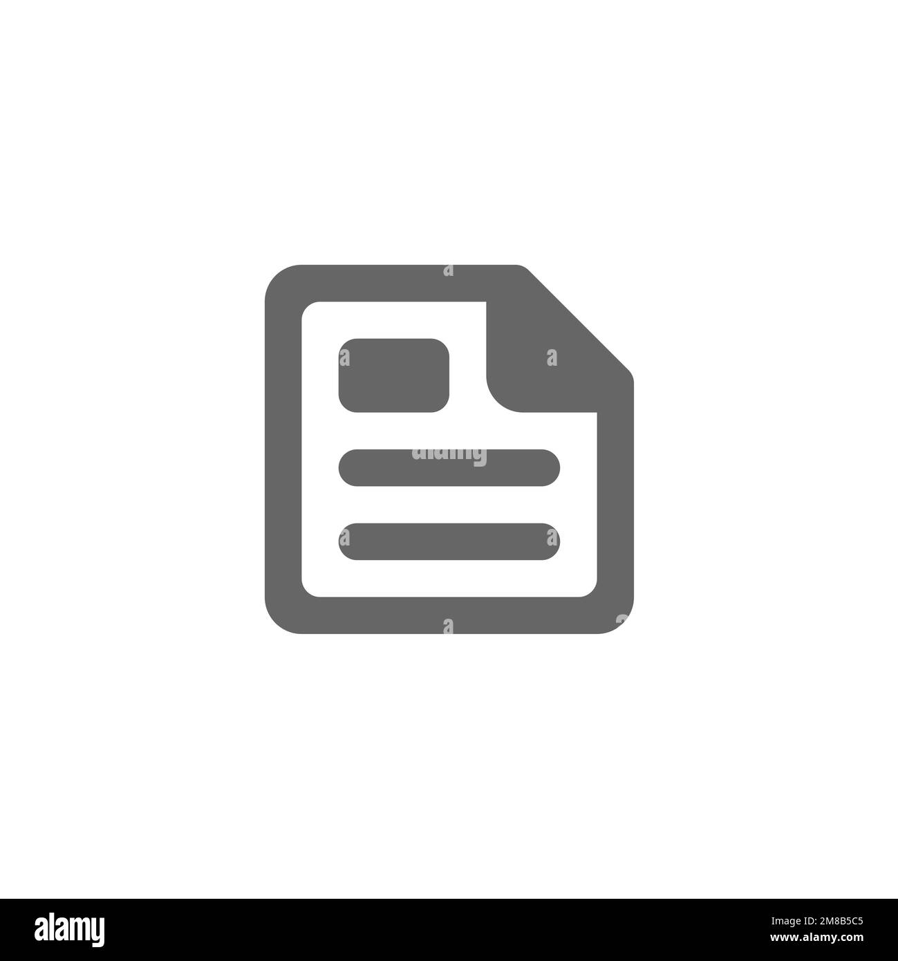 Document line icon, graphic resource template, vector illustration ...