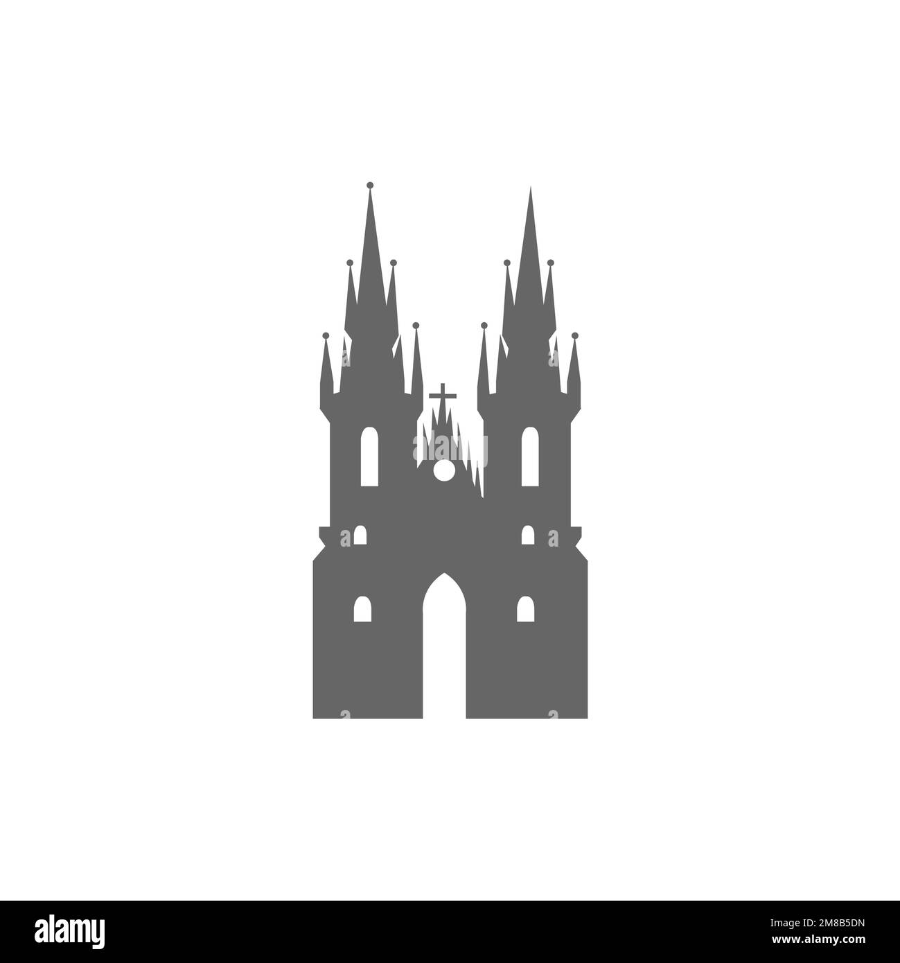 Church icon, graphic resource template, vector illustration Stock ...