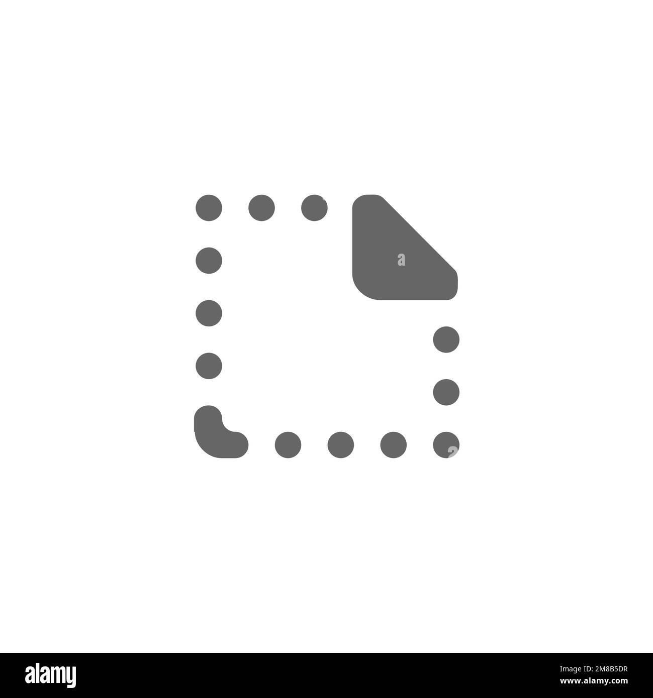 Document selection flat icon, graphic resource template, vector ...