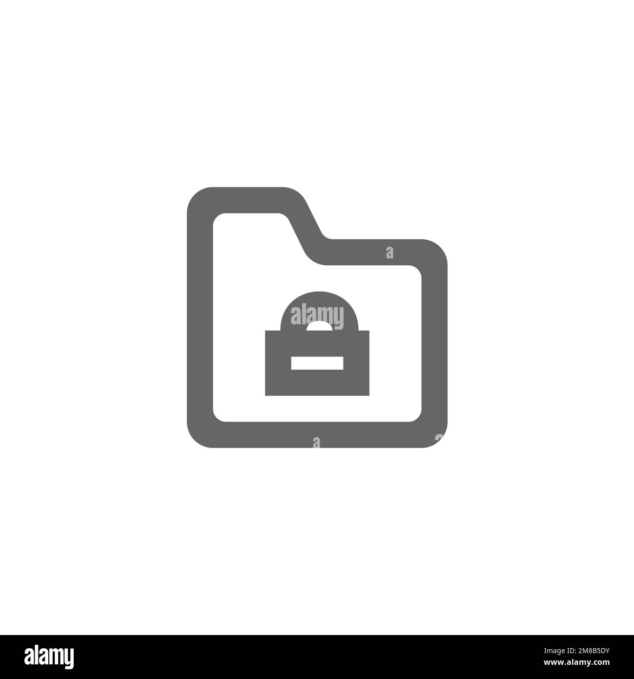 Encrypted file flat icon, graphic resource template, vector ...