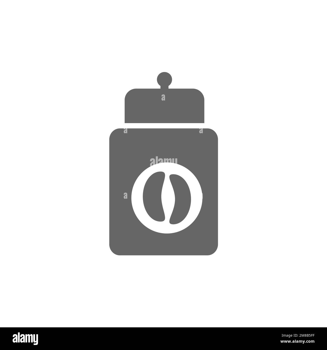 Coffee container flat icon, graphic resource template, vector ...