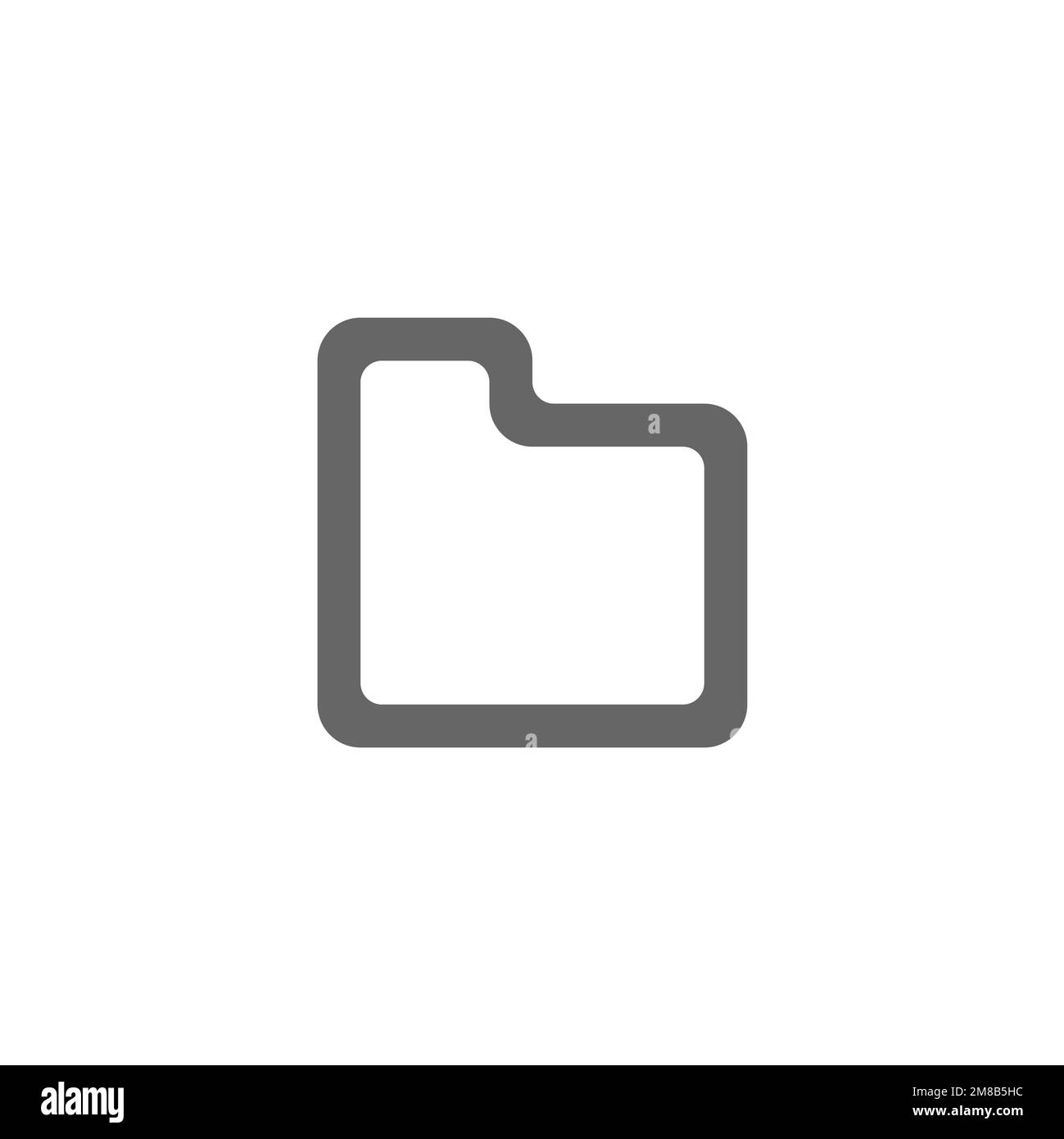 folder flat icon, graphic resource template, vector illustration Stock ...