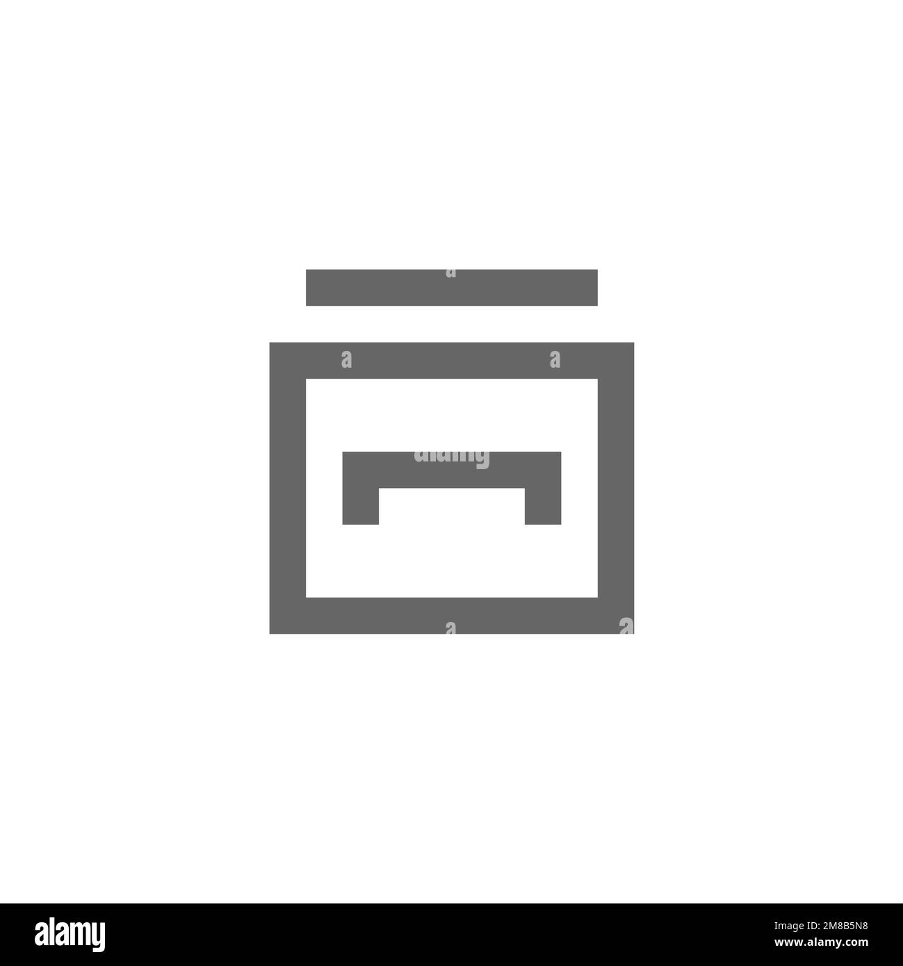File archive flat icon, graphic resource template, vector illustration ...