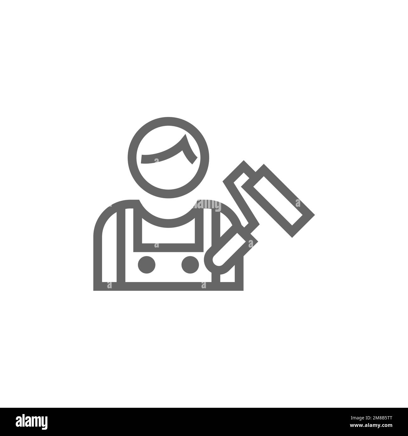 Painter icon, paint job graphic resource mockup, vector illustration ... Painter icon, paint job graphic resource mockup, vector illustration ...