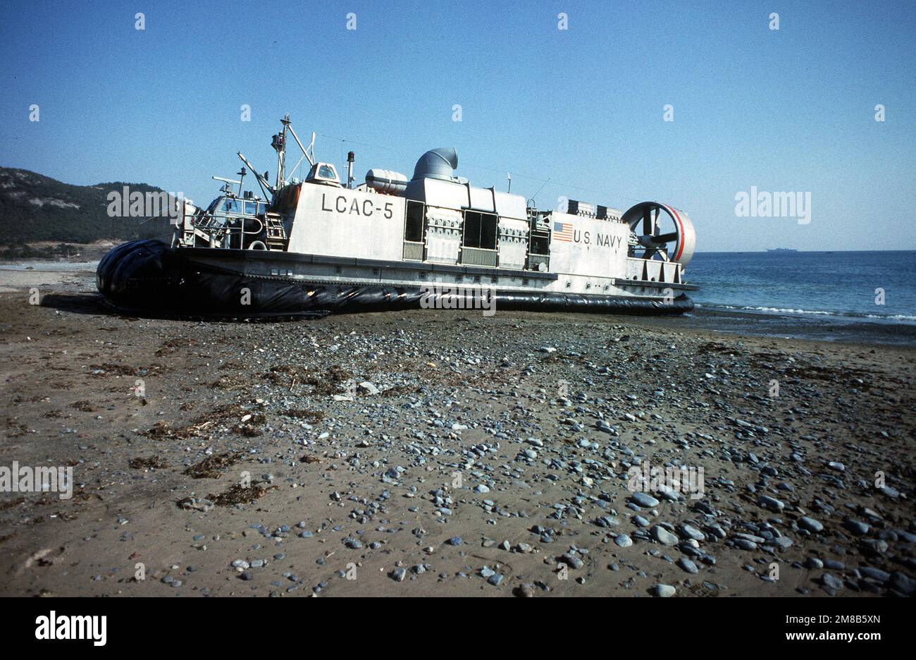 Air cushion landing craft LCAC-5 from Assault Craft Unit 5 (ACU-5 ...