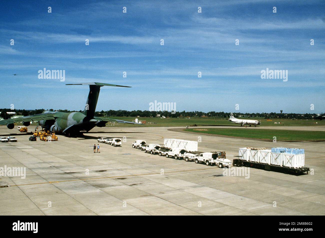 United Nations Transition Assistance Group (UNTAG) is loaded into a US ...