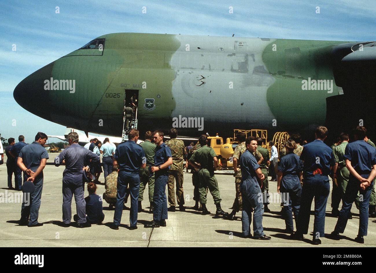 A 60th Military Airlift Wing C-5A Galaxy aircraft, part of operation ...