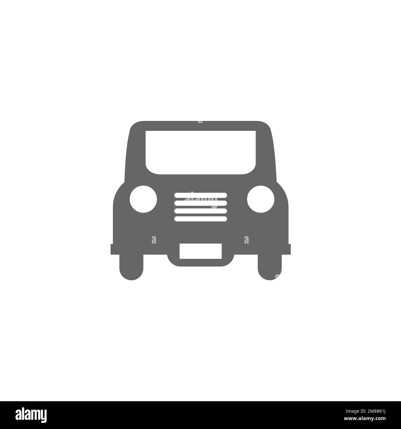Vintage car flat icon, graphic resource template, vector illustration ...