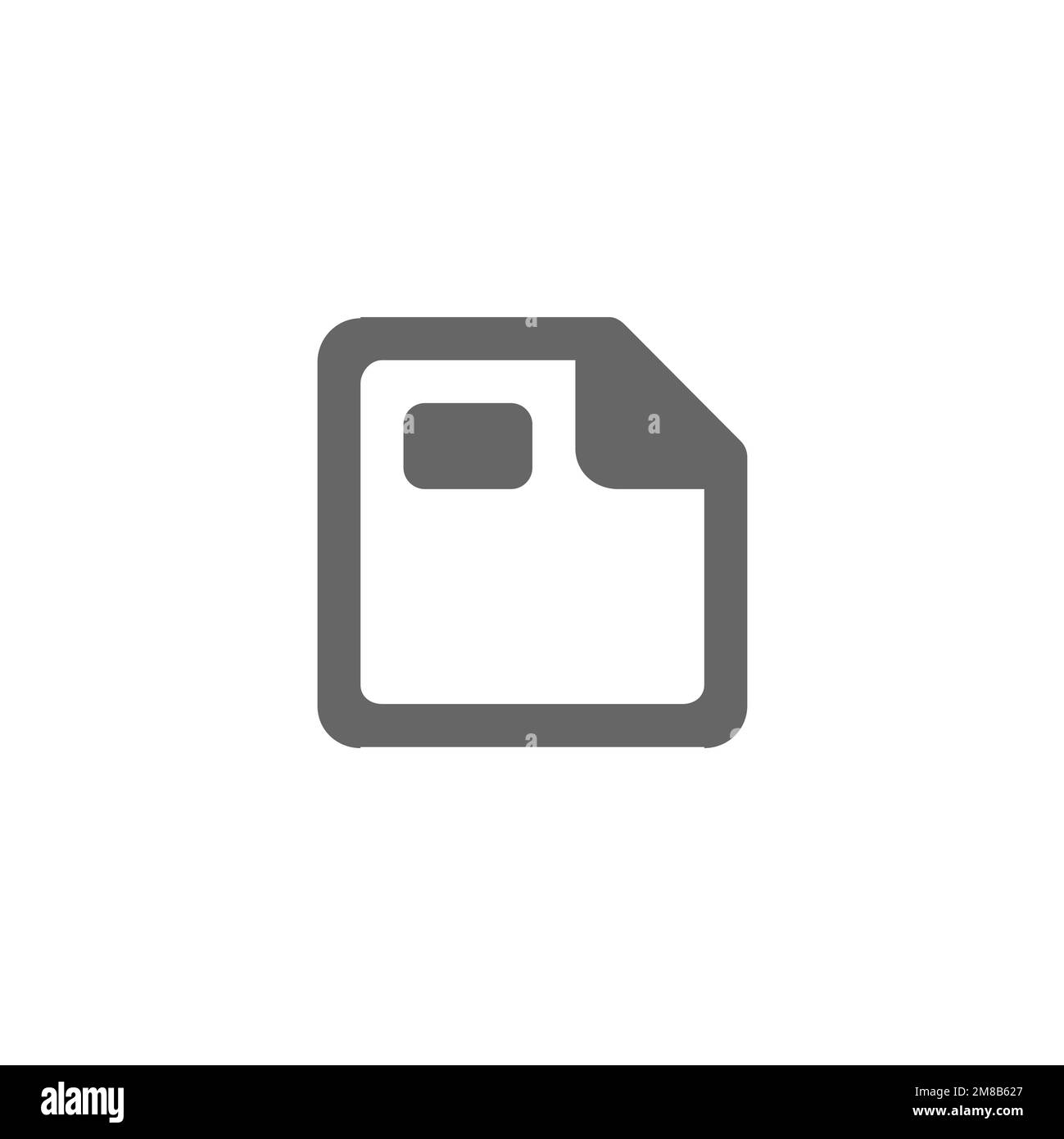 File marker flat icon, graphic resource template, vector illustration ...