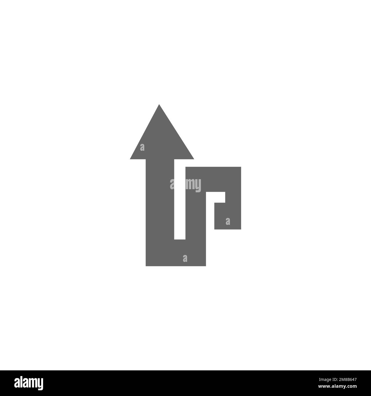 Creative polyline arrow icon, graphic resource template, vector ...