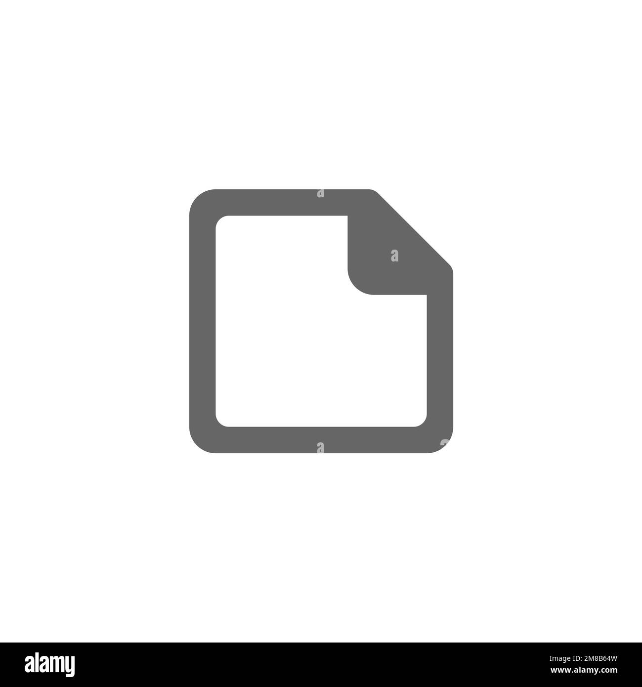 Document line icon, graphic resource template, vector illustration ...