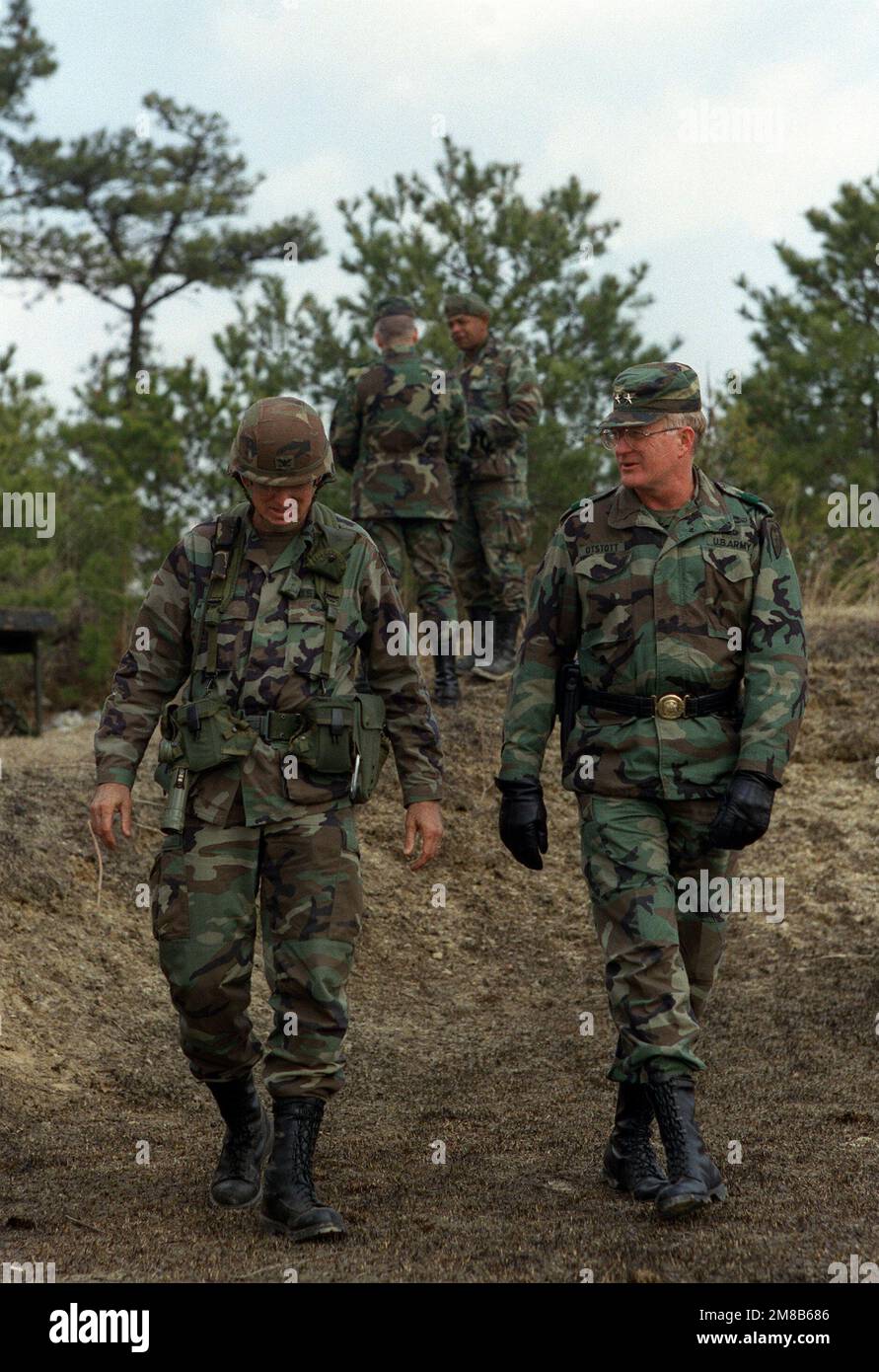 MGEN Charles P. Ostott, right, Commanding General, 25th Infantry ...