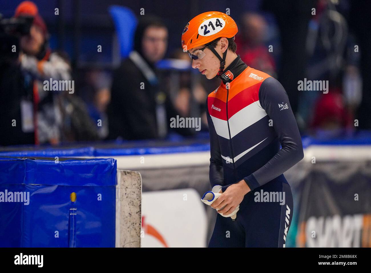 GDANSK, POLAND - JANUARY 13: Daan Kos of The Netherlands competing on ...