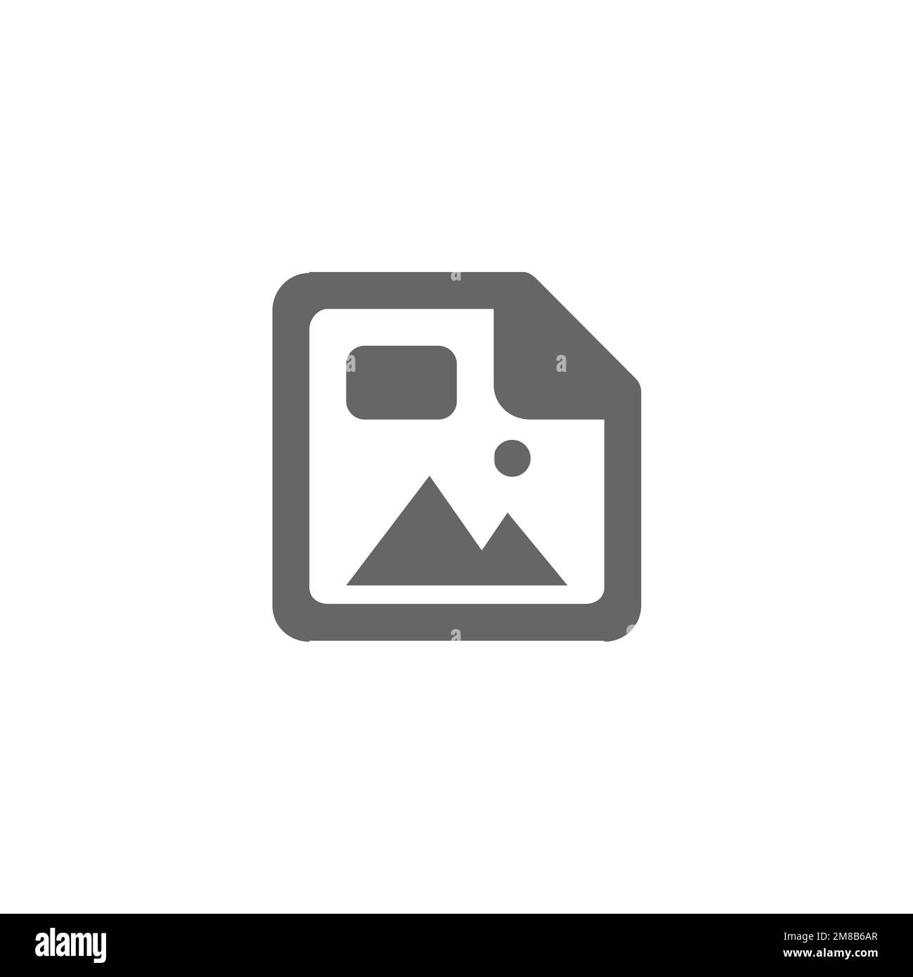 Picture file flat icon, graphic resources template, vector illustration ...