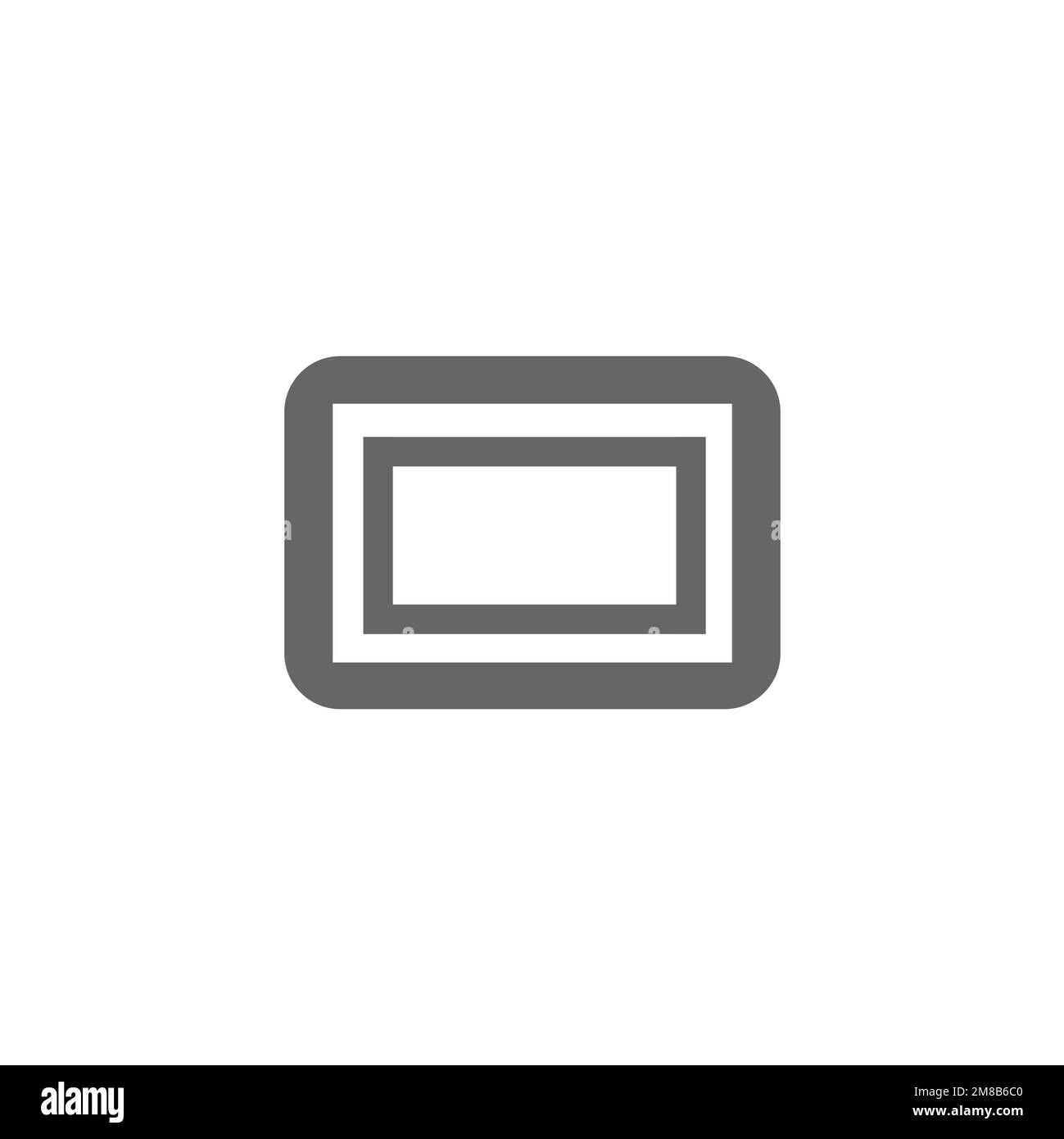 Picture frame icon, graphic resource template, vector illustration ...