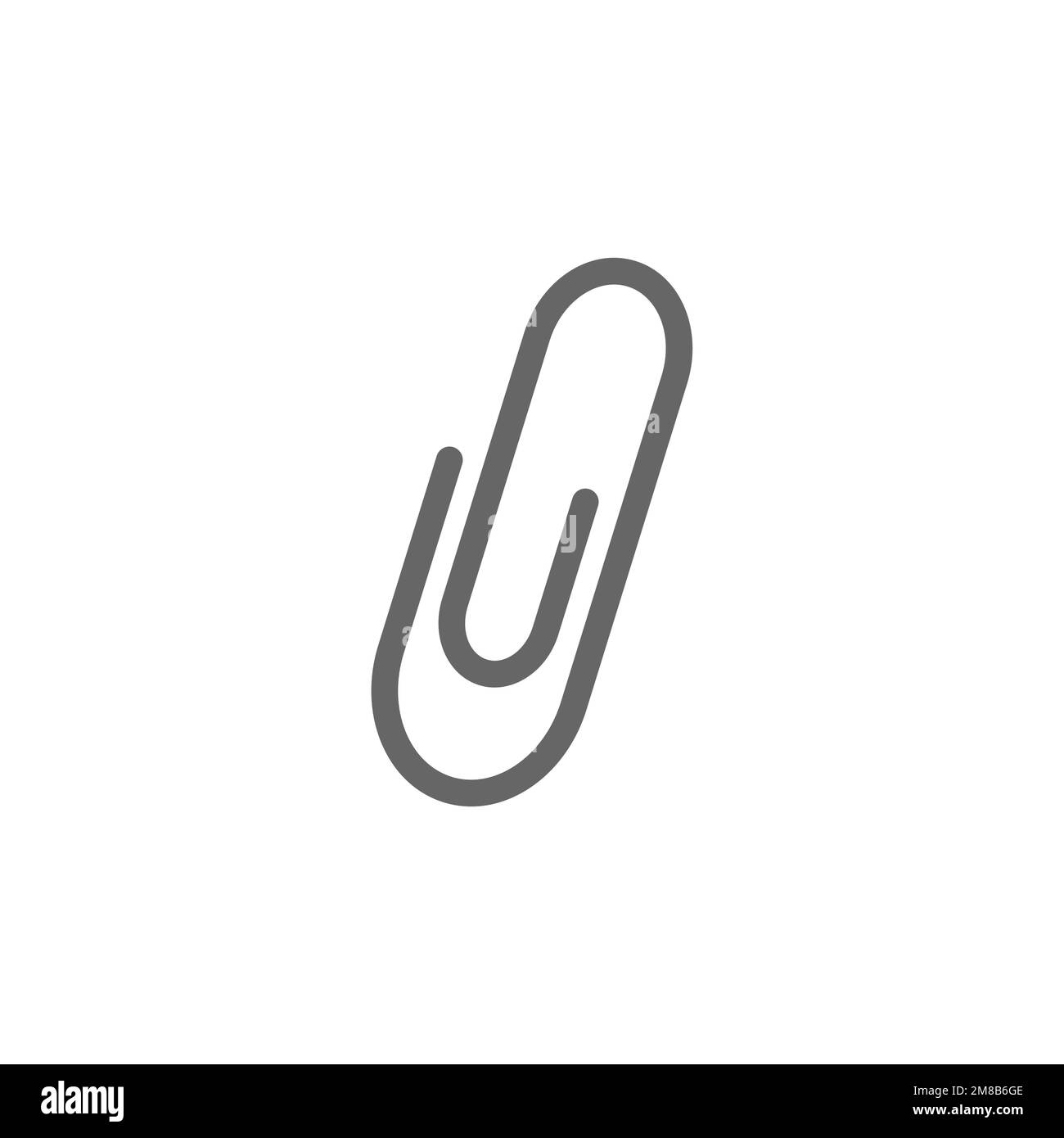 Paper clip icon, graphic resource template, vector illustration Stock ...