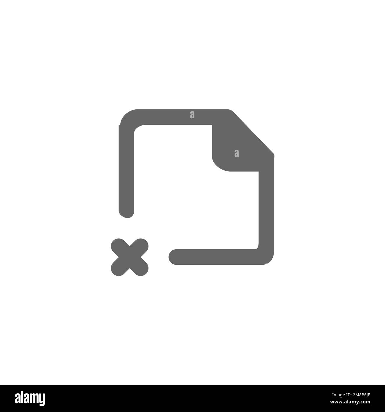 Error file flat icon, graphic resource template, vector illustration ...