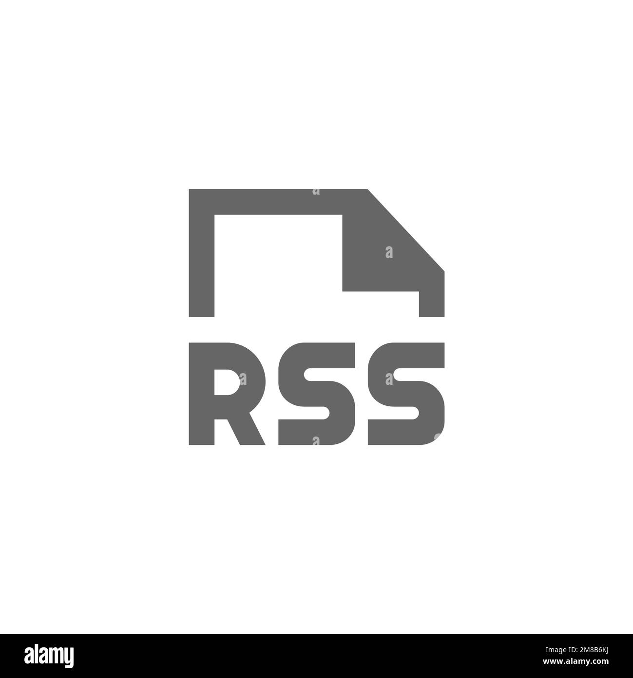 RSS file type flat icon, graphic resource template, vector illustration ...