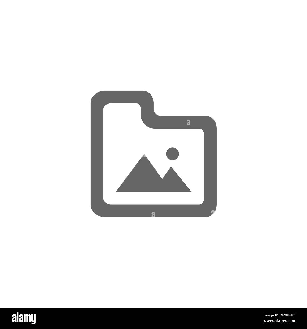 Image folder flat icon, graphic resource template, vector illustration ...