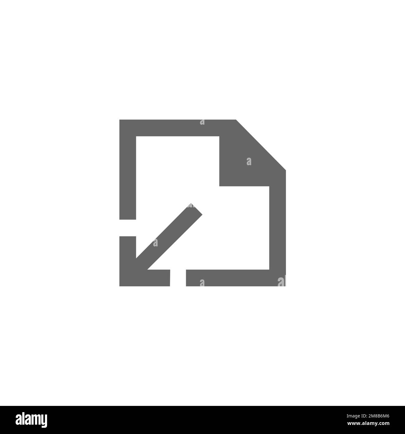 Scale file size flat icon, graphic resource template, vector ...