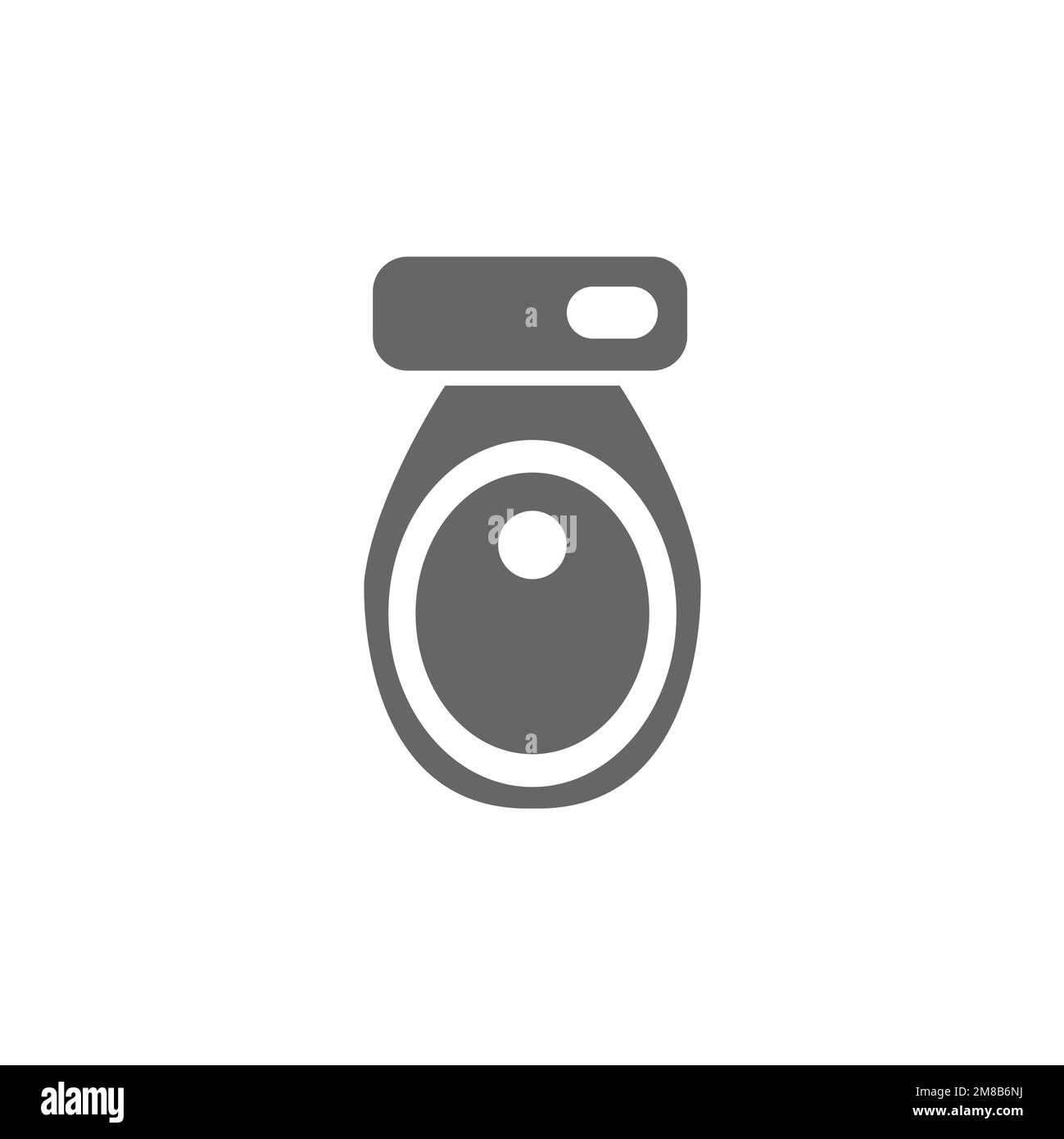 Top view icon of toilet, graphic resource template, vector illustration ...